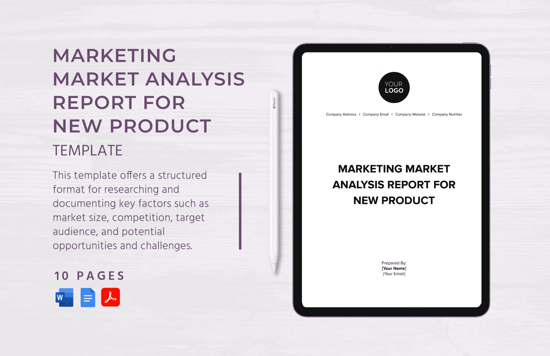 Market Research Report Template In Excel Google Sheets Download Market Research Report Template In Excel Google Sheets Download