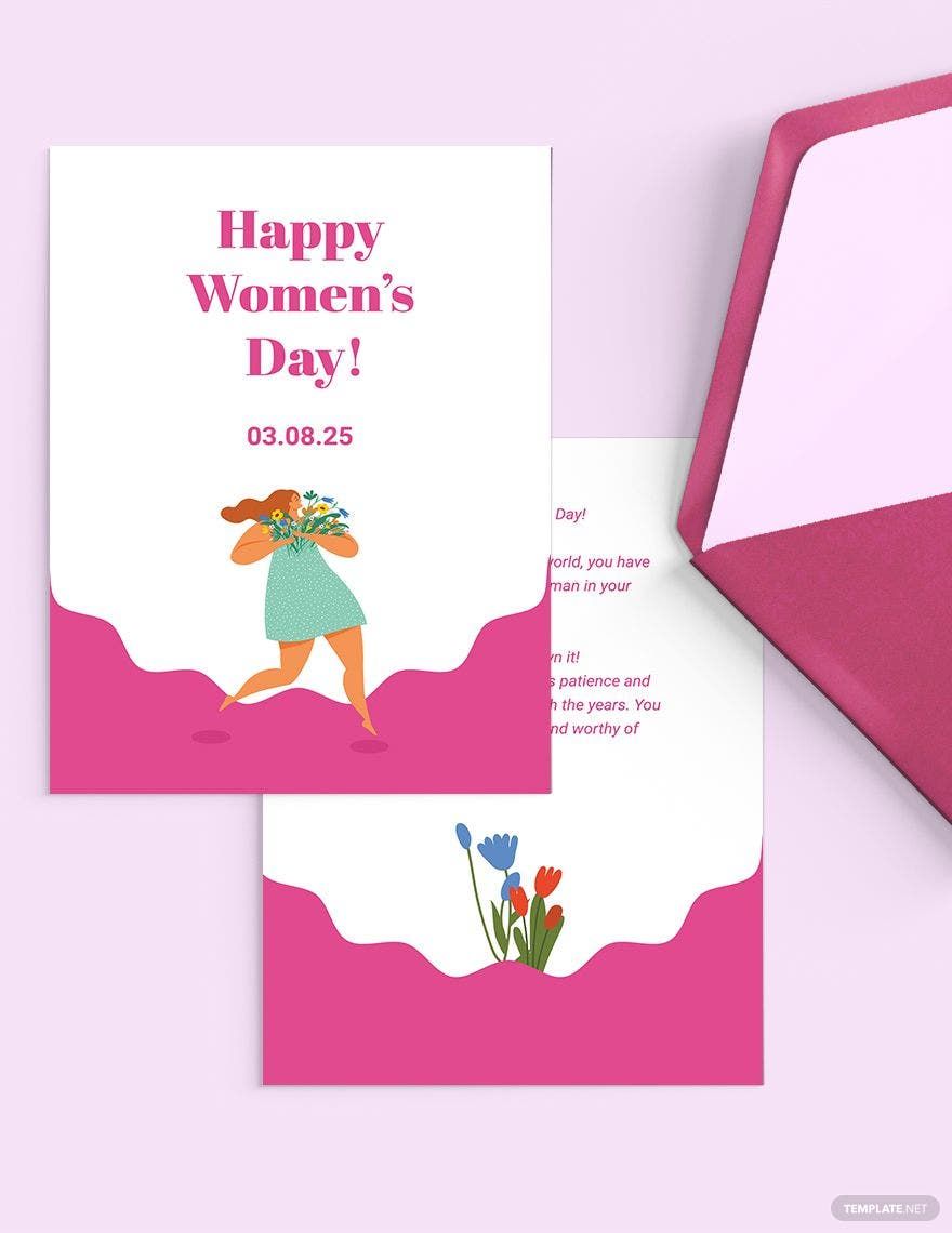 Women s Day Greeting Card Template Download In Word Illustrator PSD 