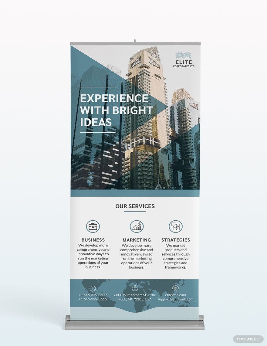 Corporate Roll Up Banner Template Download In Illustrator PSD 