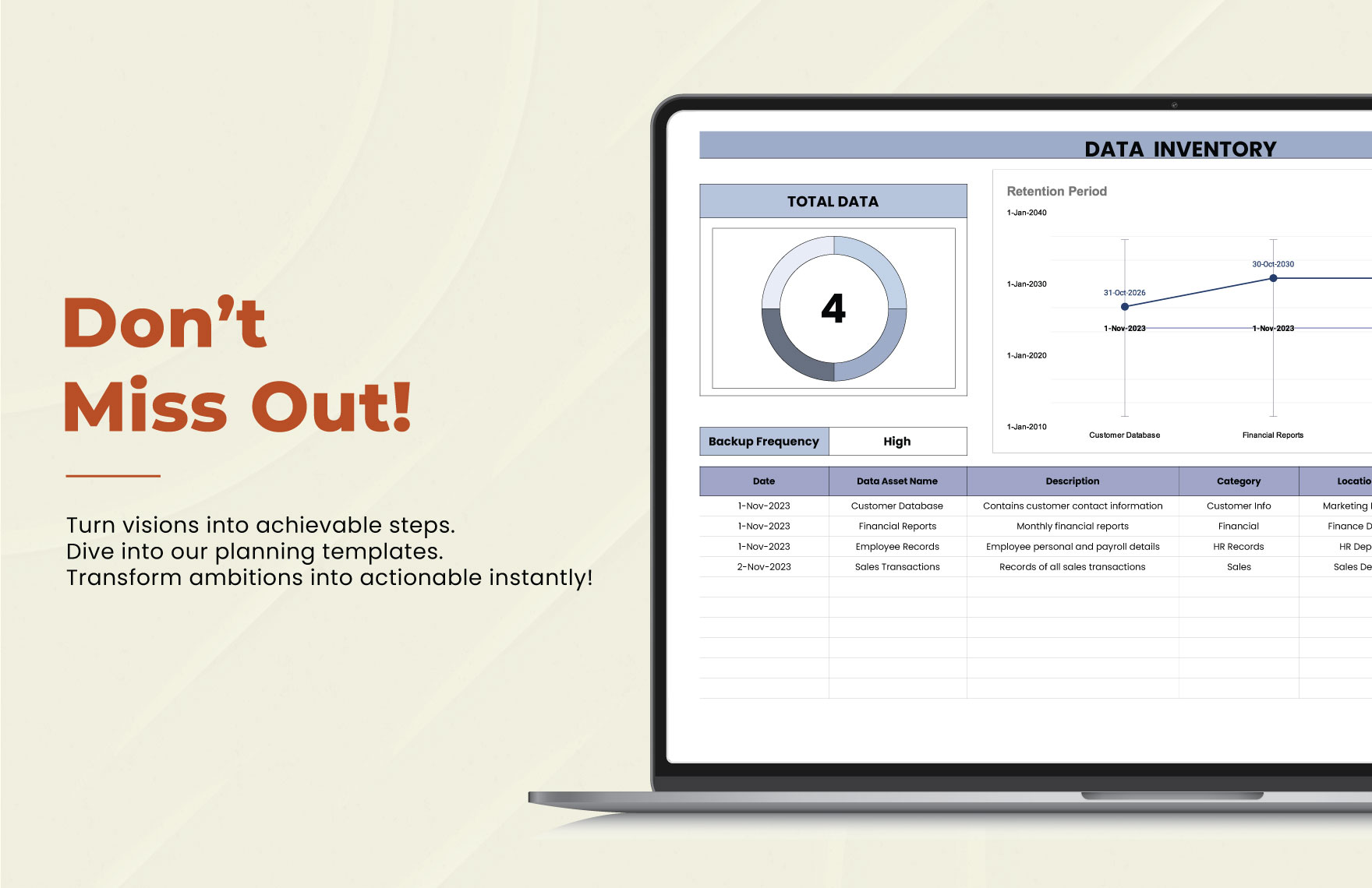 Data Inventory Template - Download in Excel, Google Sheets | Template.net