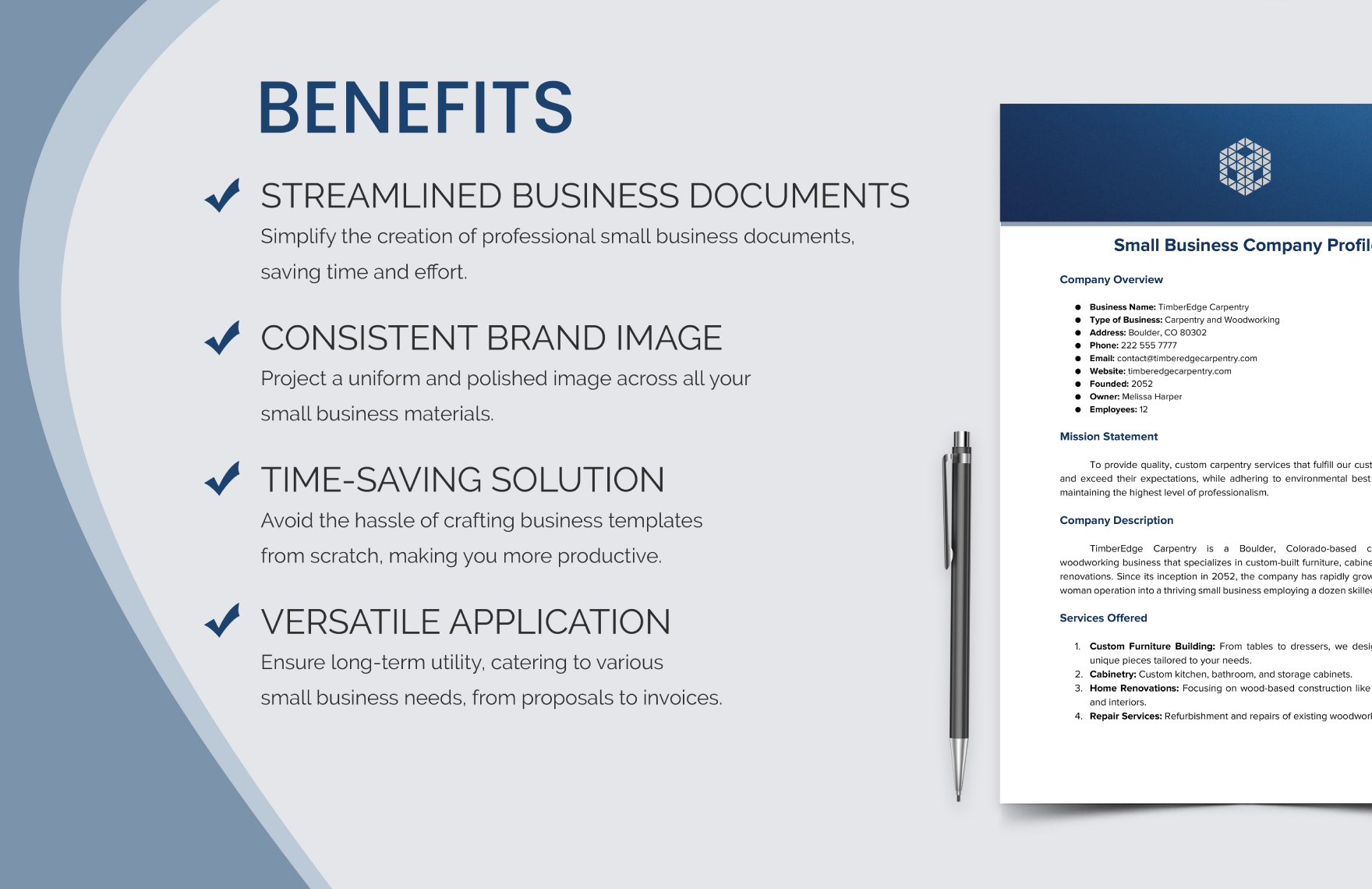 Small Business Company Profile Template In Word PDF Download Small Business Company Profile Template In Word PDF Download
