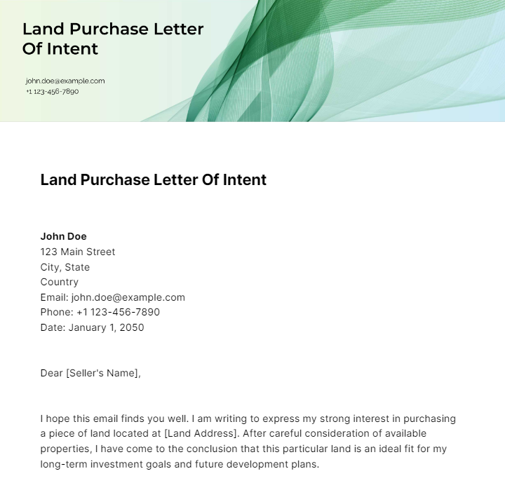 Free Contractor Letter Of Intent - Download in Word, Google Docs, Apple ...