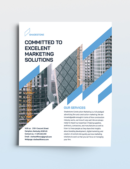 30 FREE Construction Company Flyer Templates Word PSD AI InDesign 