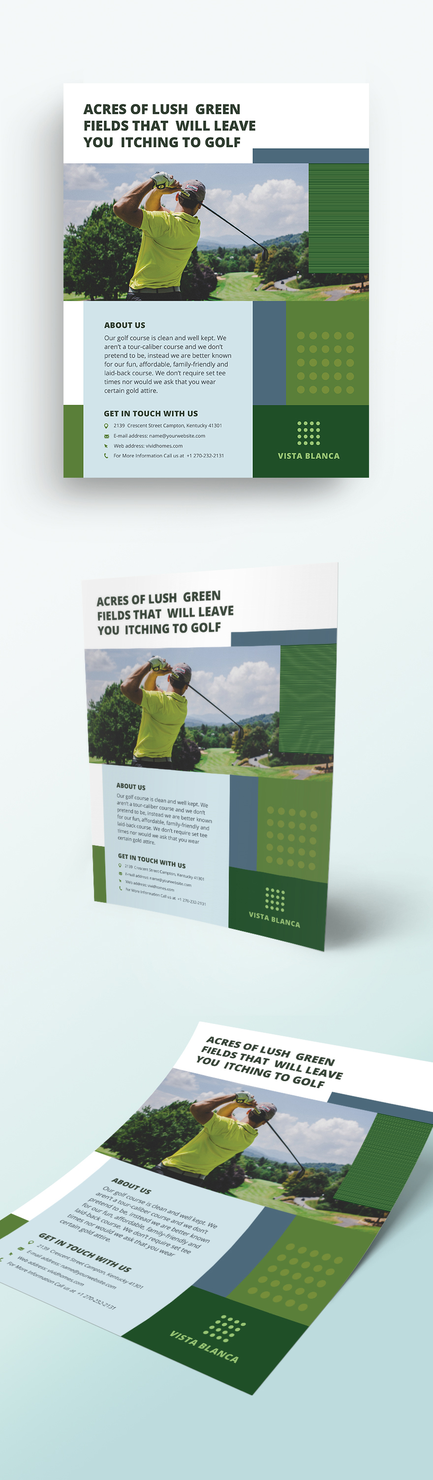 Golf Tournament Flyer Template - Google Docs, Illustrator, Word, Apple ...