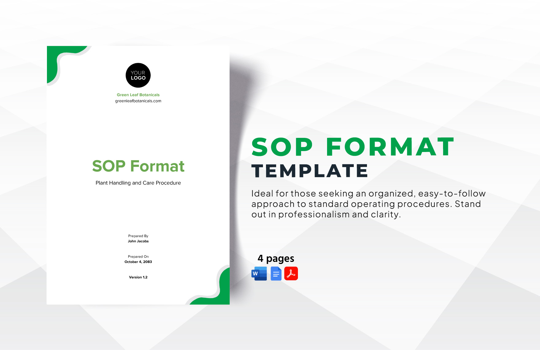 SOP Format Template In Word PDF Download Template