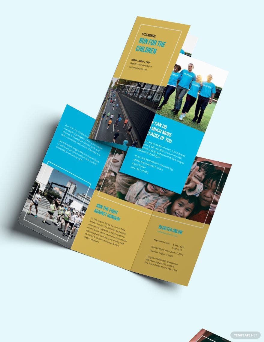 Charity Event Brochure Template Download In Word Illustrator PSD 