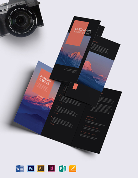 Landscape Photography Brochure Template