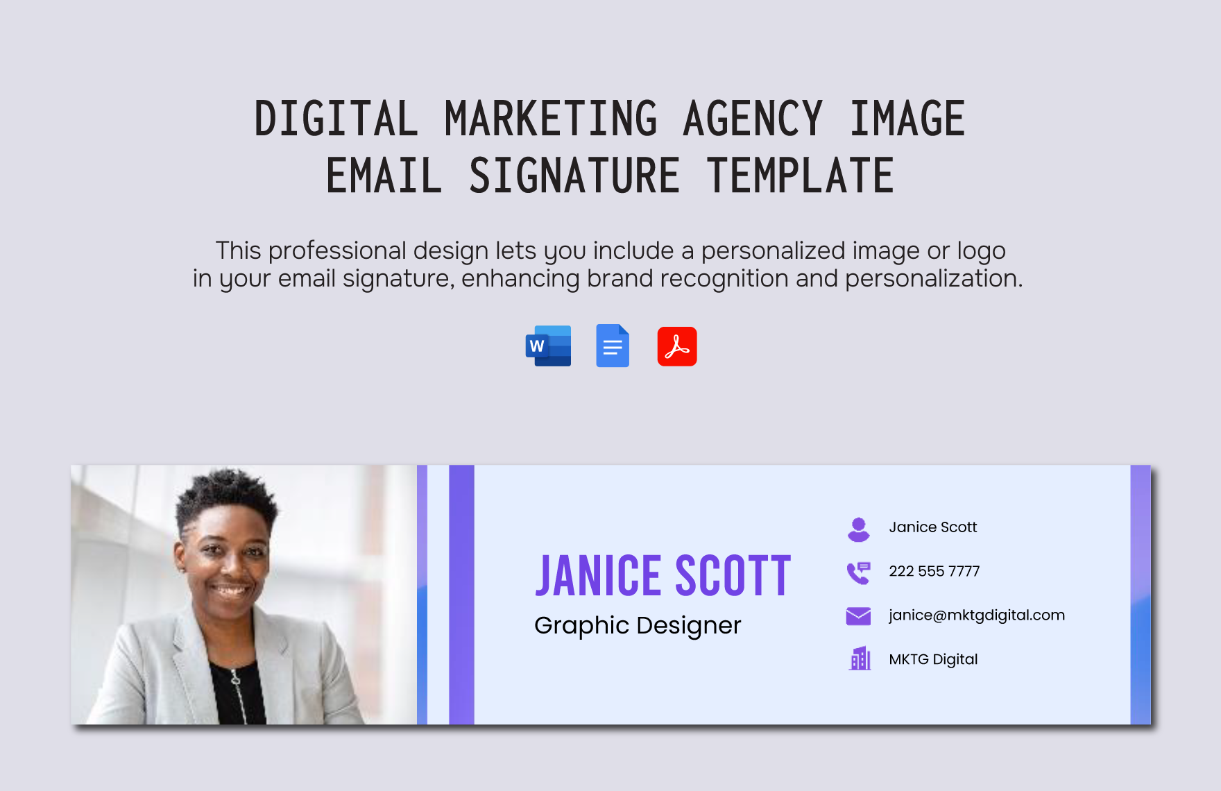 Free Creative Fashion Designer Email Signature Template. - Download in ...
