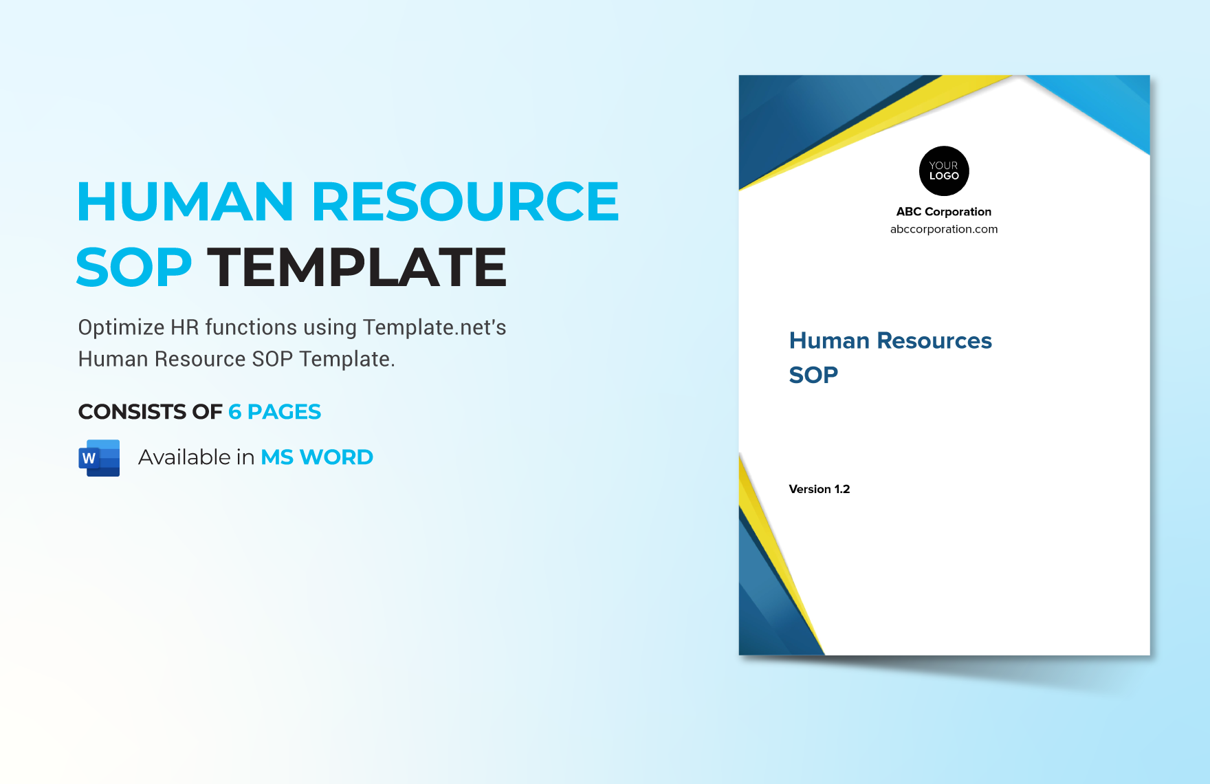 SOP Word Template In Word PDF Download Template