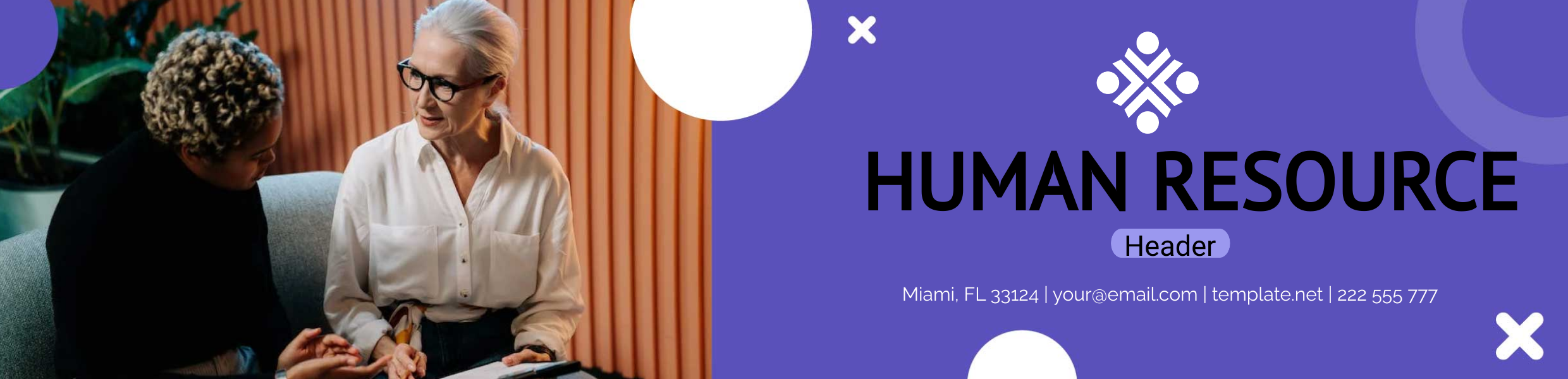 Free HR Professional Header - Edit Online & Download | Template.net