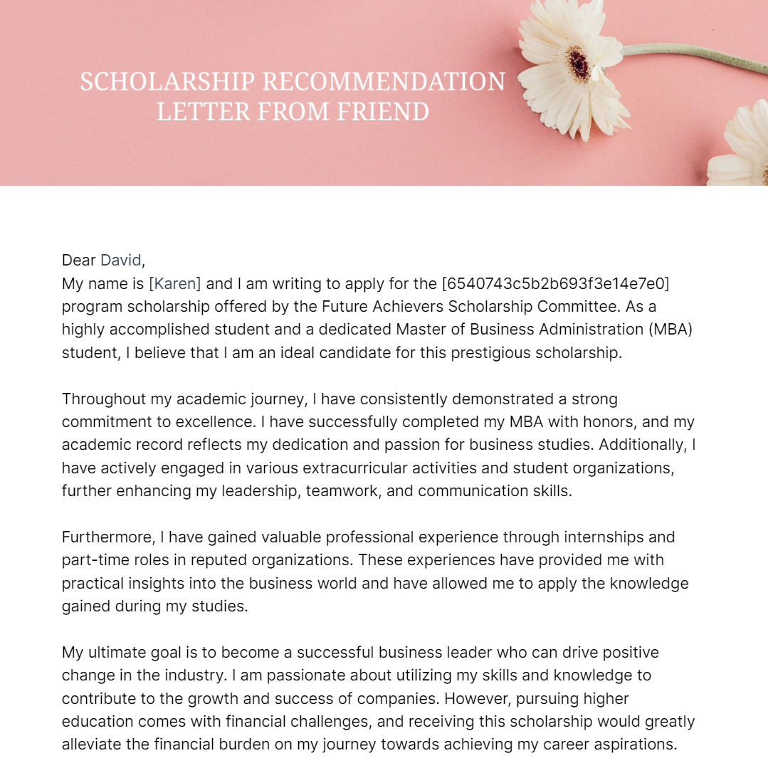 Free Letter of Recommendation for a Friend - Download in Word, Google ...