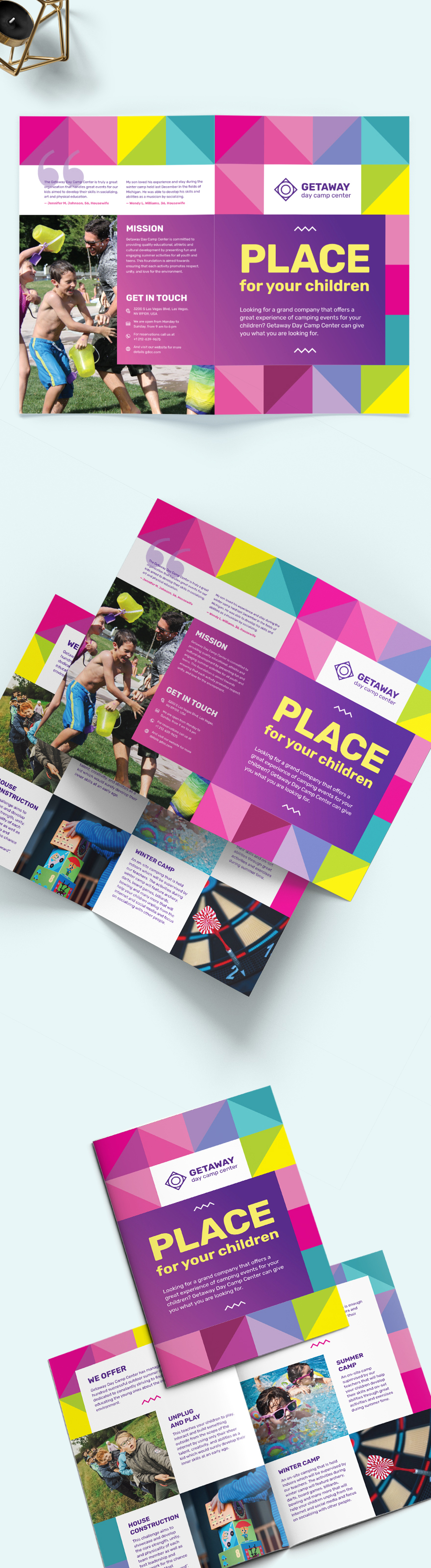 Summer Camp Brochure Template - Illustrator, InDesign, Word, Apple ...