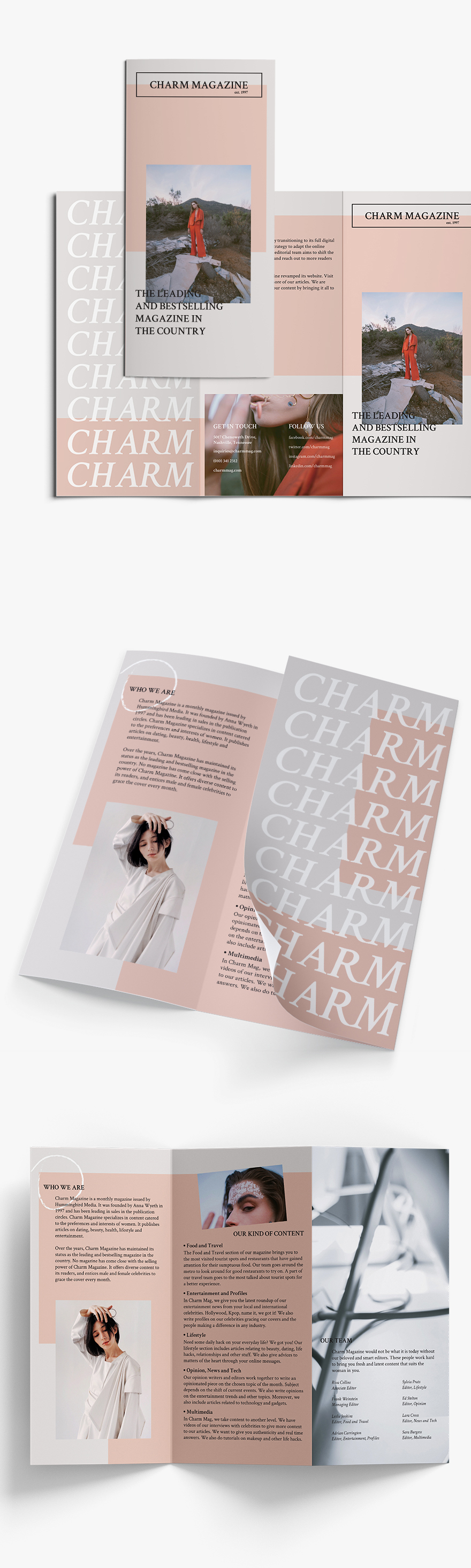 Free Cake Bakery Tri-Fold Brochure Template - Illustrator, InDesign ...