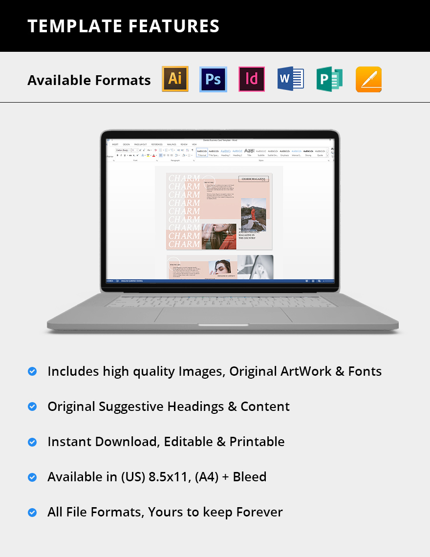 Free Magazine Tri-Fold Brochure Template - Download in Word ...