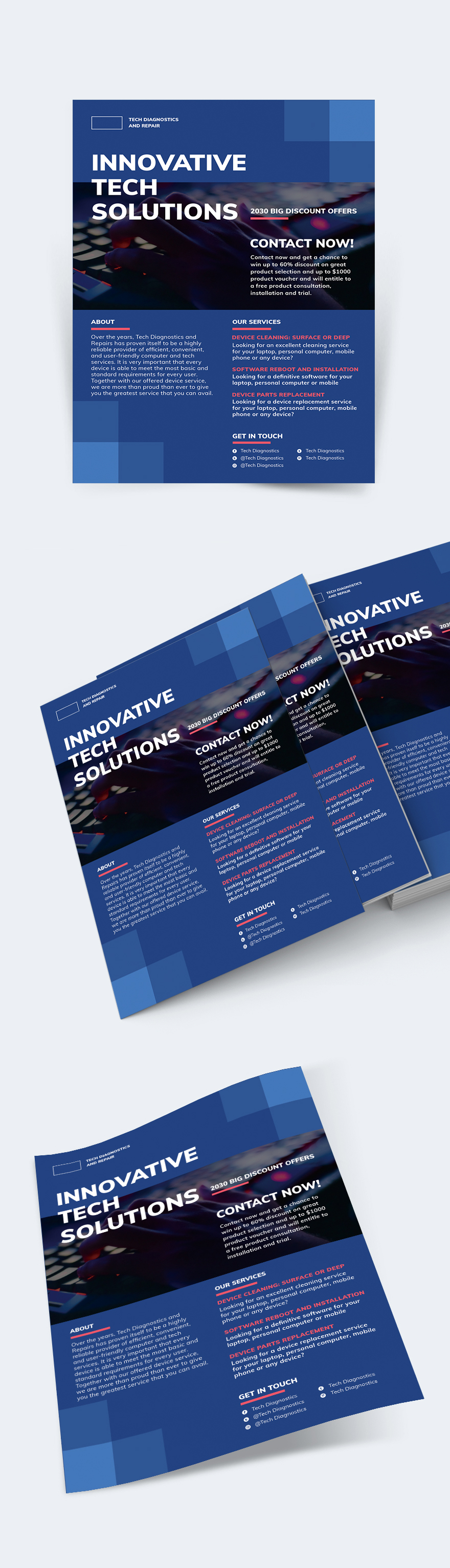 Free Computer Training Flyer Template - Illustrator, Word, Apple Pages ...