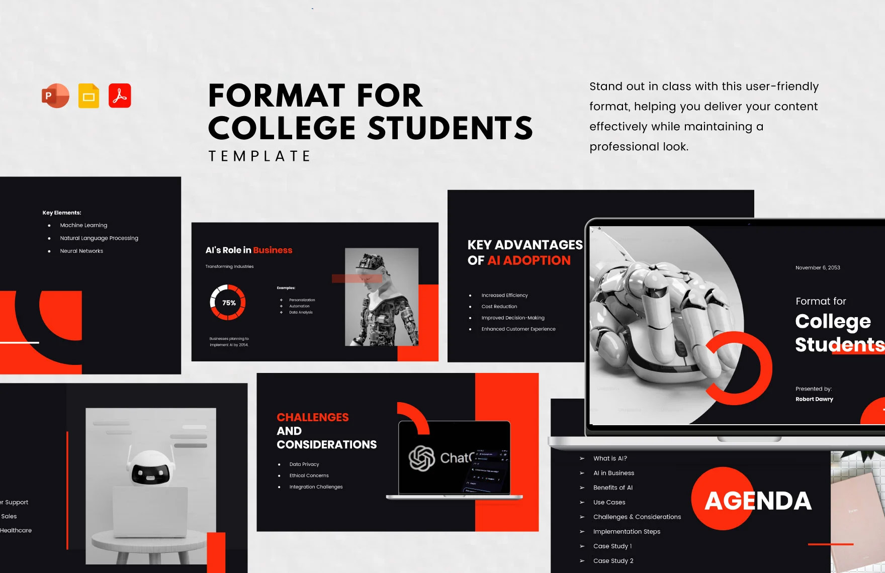 For Students Template In PPT PDF Google Slides Download Template