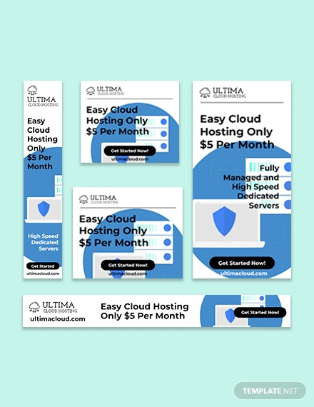 Web Hosting Google Ad Banner Template