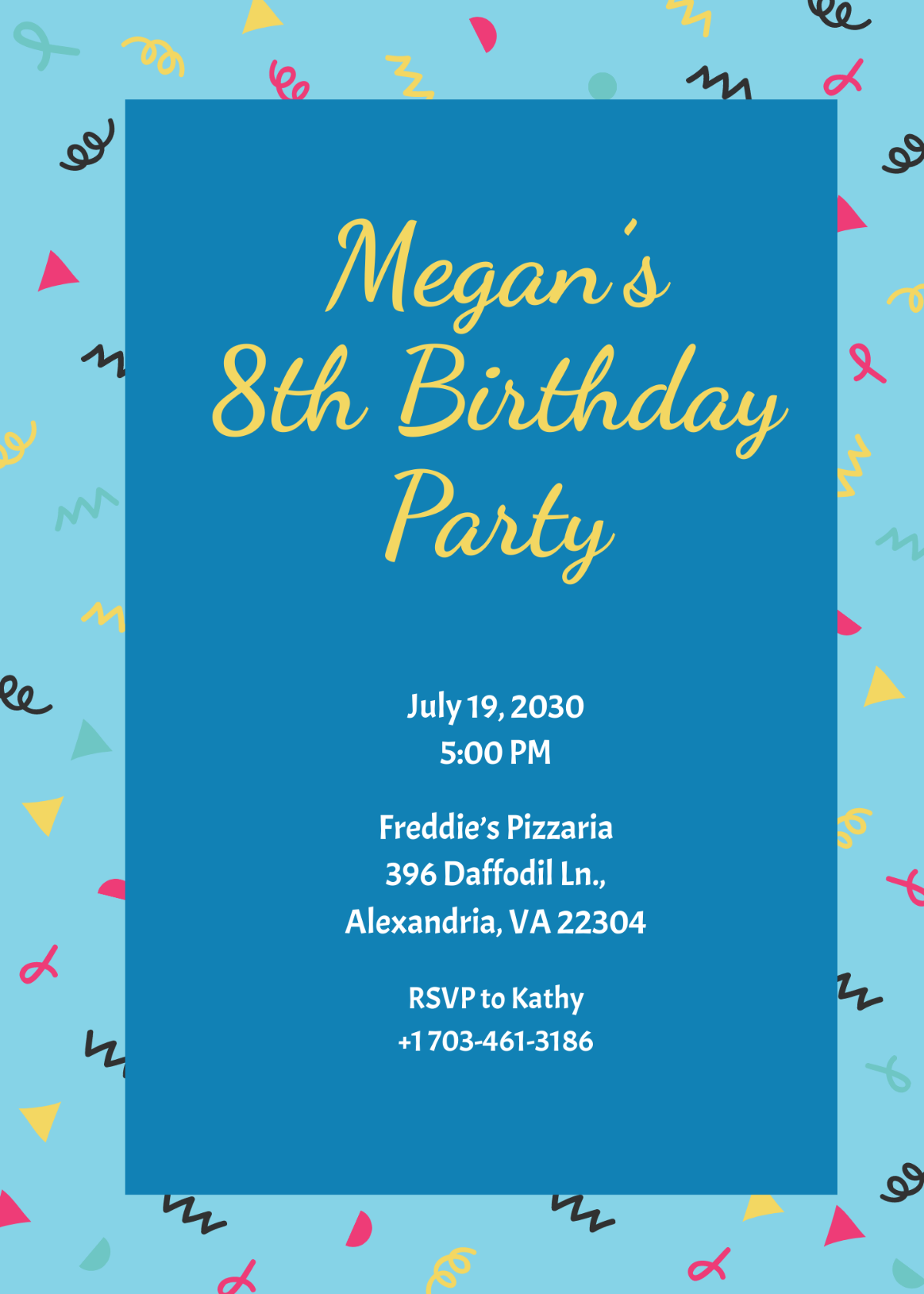 FREE Kids Birthday Invitation Templates Examples Edit Online Download