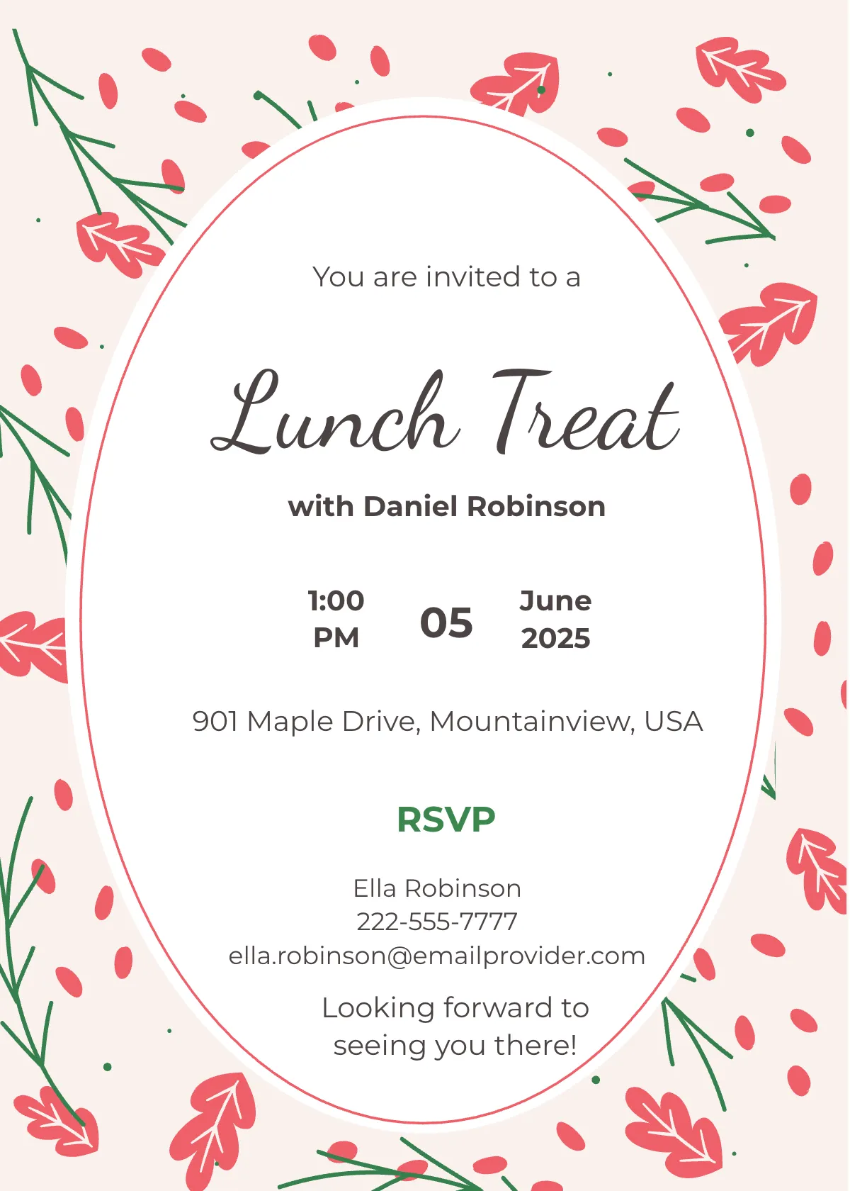 Lunch Invitation Card Template Infoupdate Lunch Invitation Card Template Infoupdate