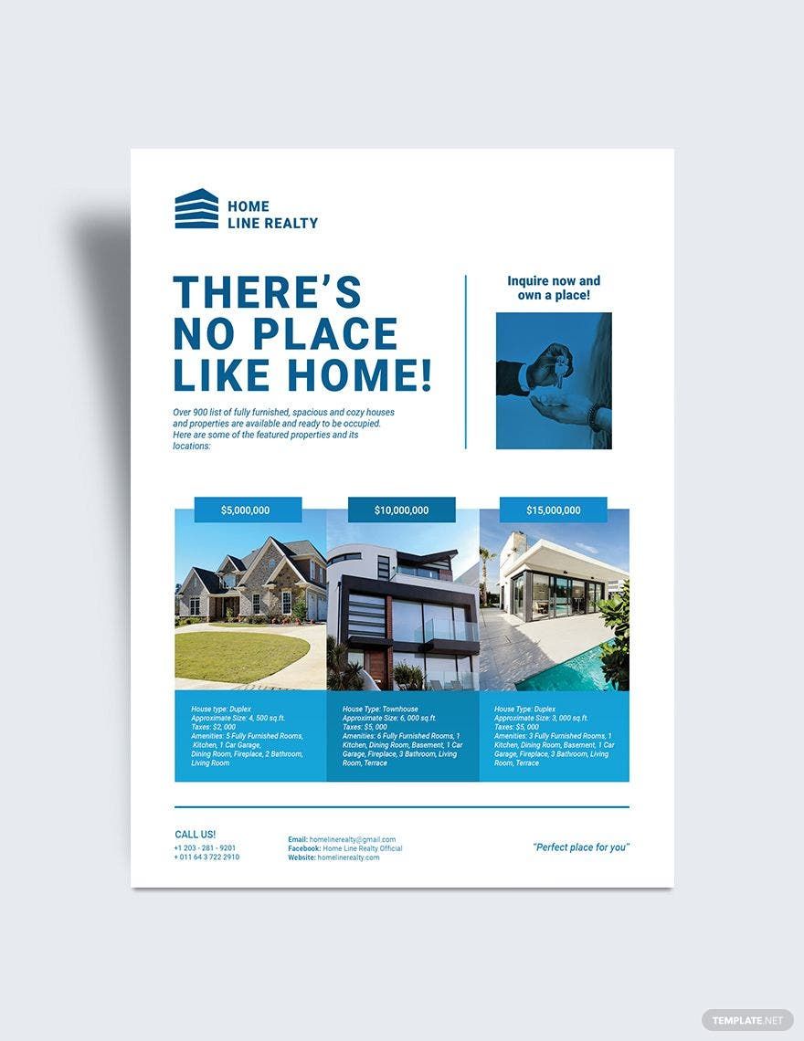 For Sale Flyer Template Download In Word Google Docs Illustrator 