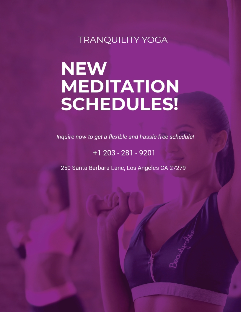 Meditation Class Flyer Template