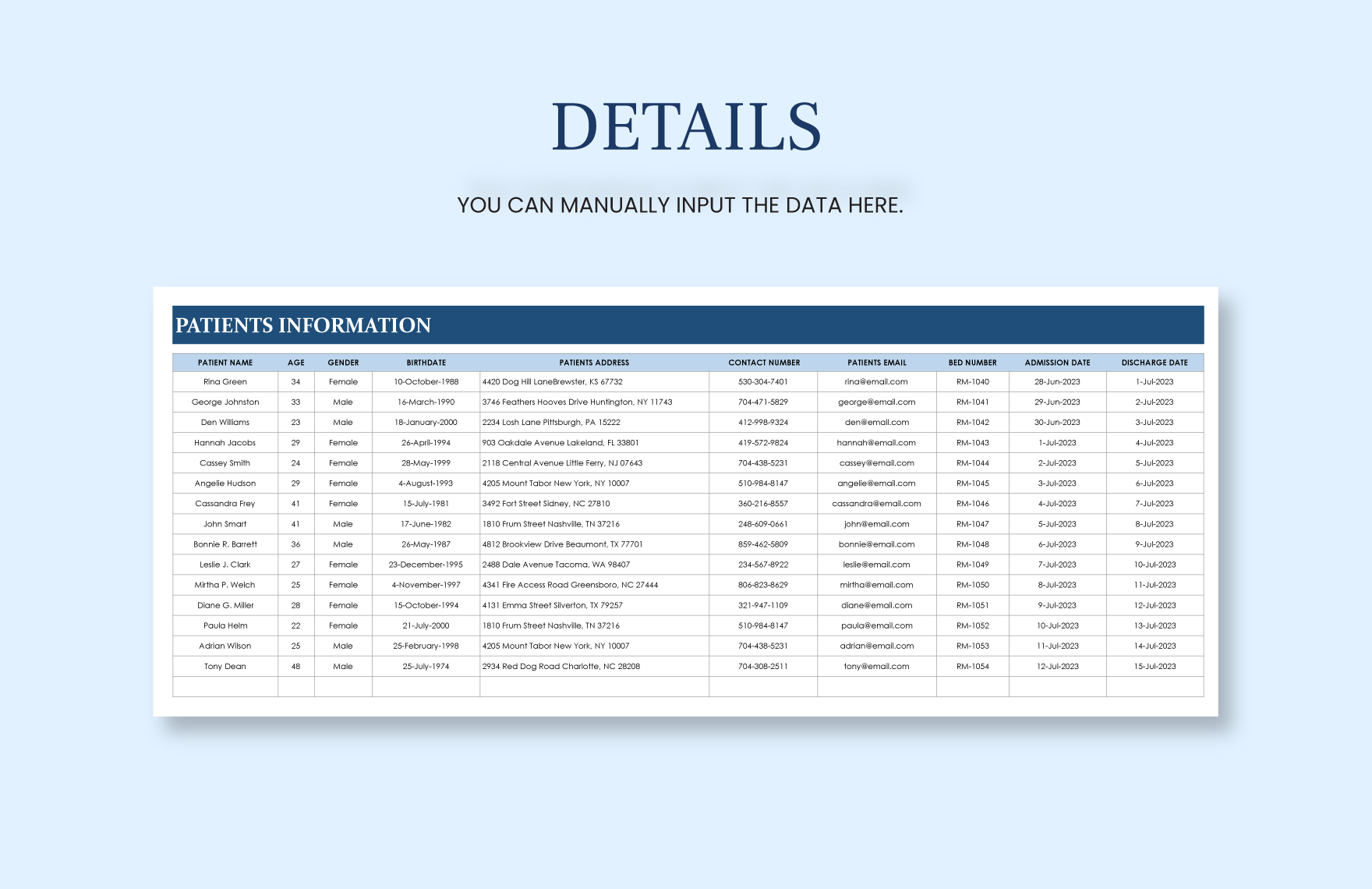 Medical Invoice Template - Download in Word, Google Docs, Excel, Google ...