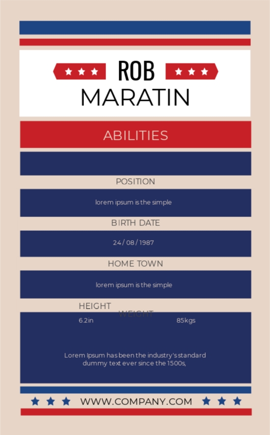 Basketball Trading Card Template in Illustrator, Word, Apple Pages, PSD ...