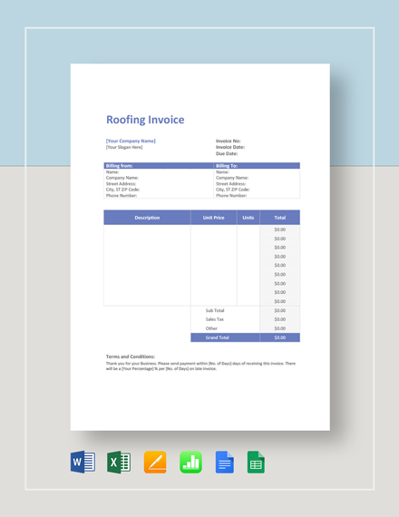 31+ Roofing Templates - Free Downloads | Template.net