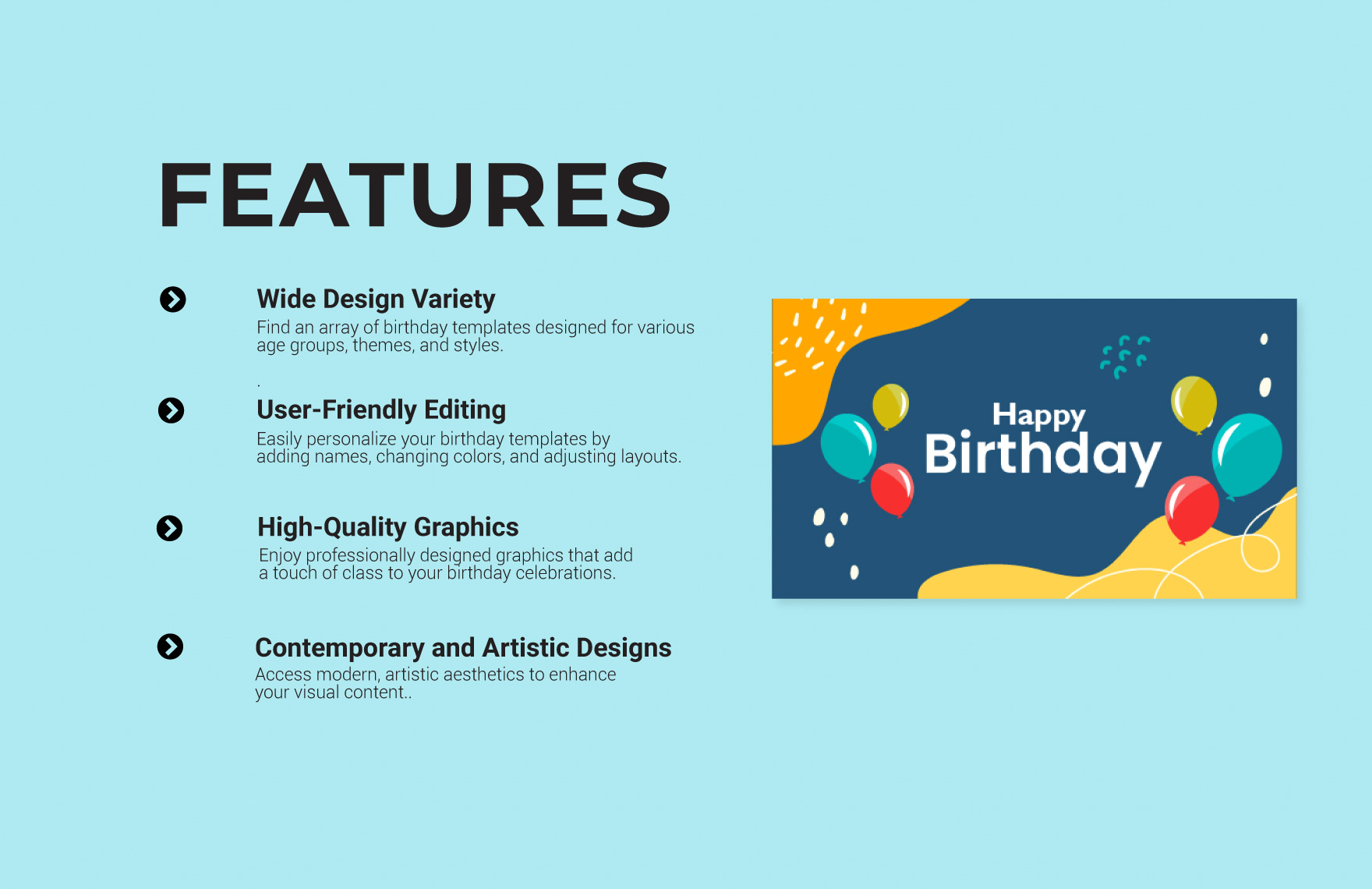 Free Happy Birthday Design Template - Download in Word, PSD | Template.net