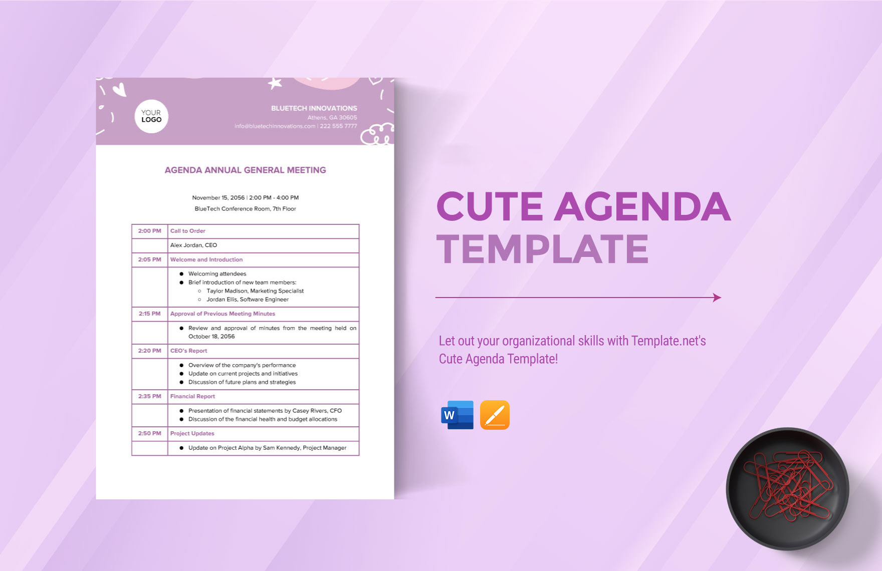 Free Editable Agenda Templates In Word To Download Free Editable Agenda Templates In Word To Download