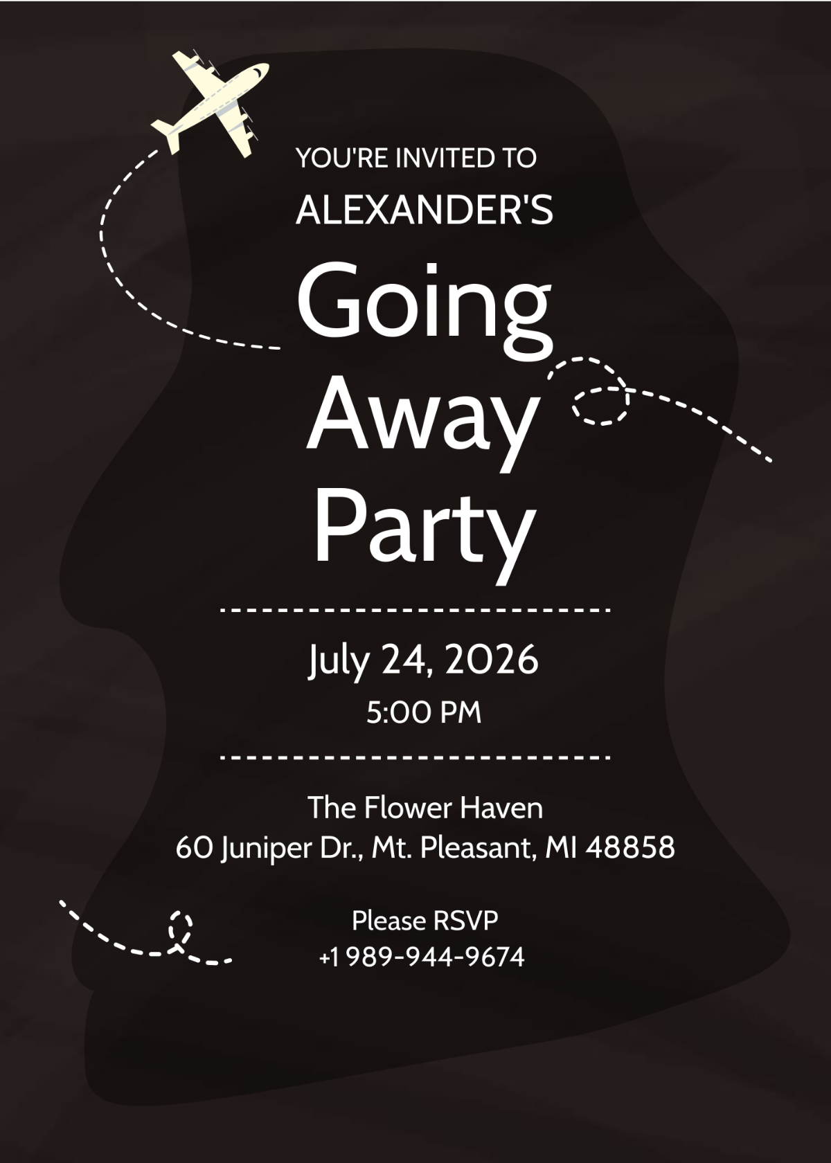 Printable Going Away Party Invitation Template Edit Online Download