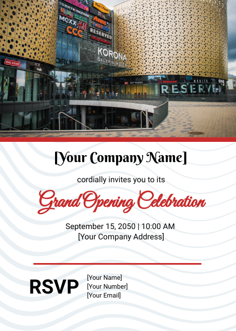 Store Opening Invitation Template - Edit Online & Download Example ...