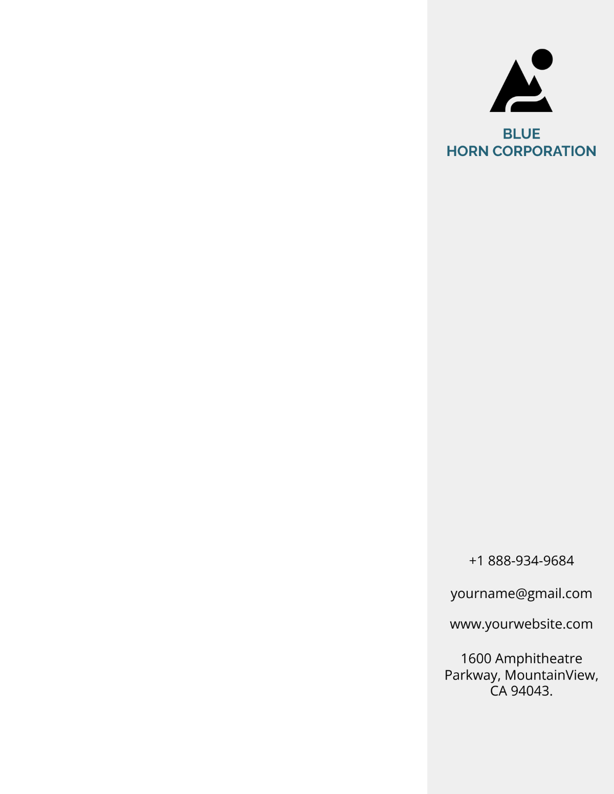 Free Business Letterhead Format Template To Edit Online