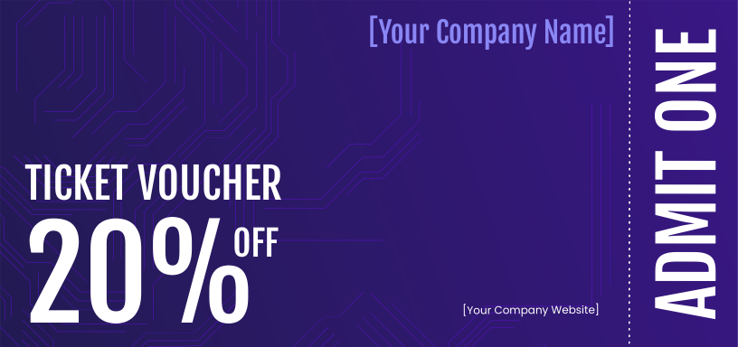 Ticket Voucher Template - Edit Online & Download Example | Template.net