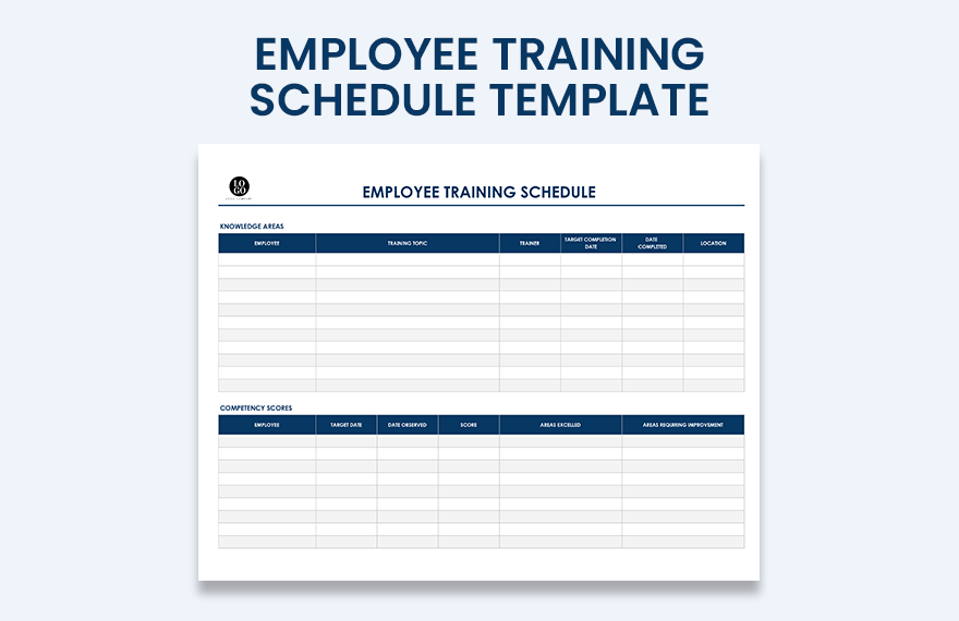 Employee Training Schedule Template Download In Word Google Docs 