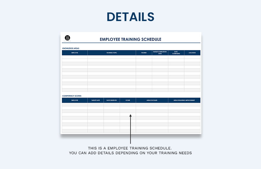Employee Training Schedule Template Word at Jackie Roberts blog