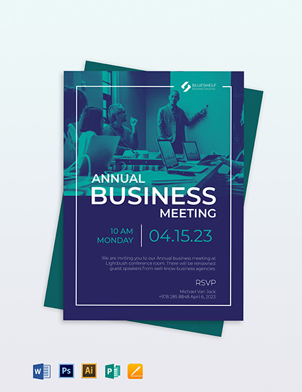 Business Event Email Invitation Template Word PSD Apple Pages Publisher Illustrator 