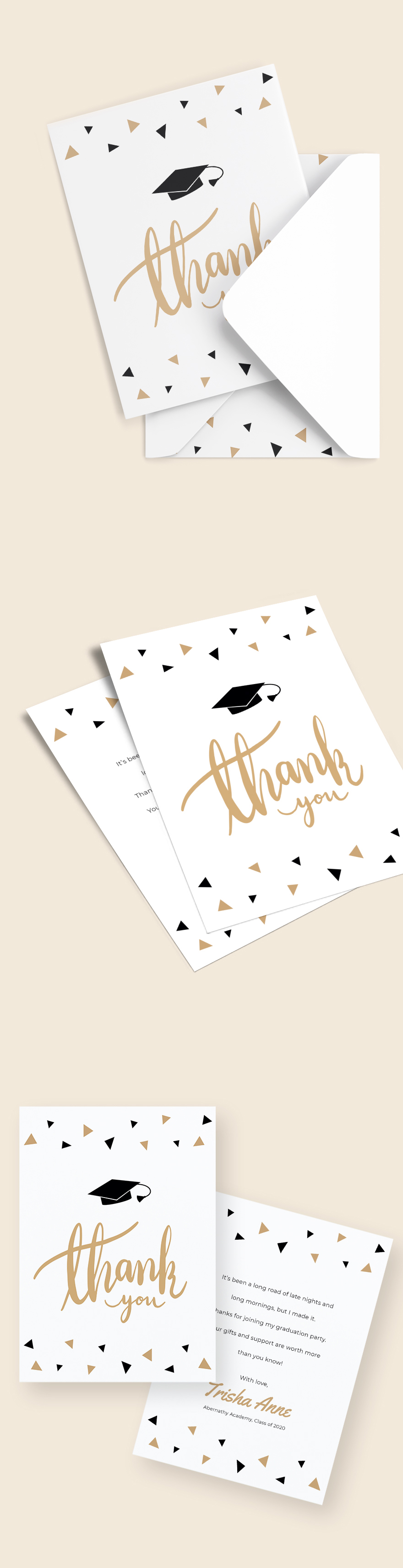  Graduation Party Thank You Card Template Google Docs Illustrator 