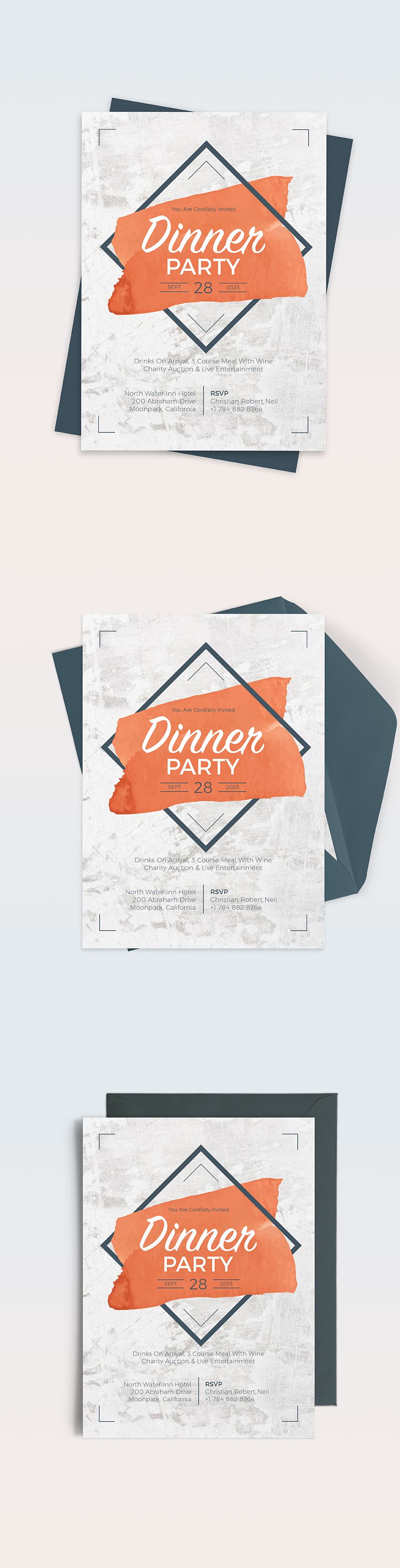 Classic Rustic Wedding Invitation Template - Illustrator, InDesign ...