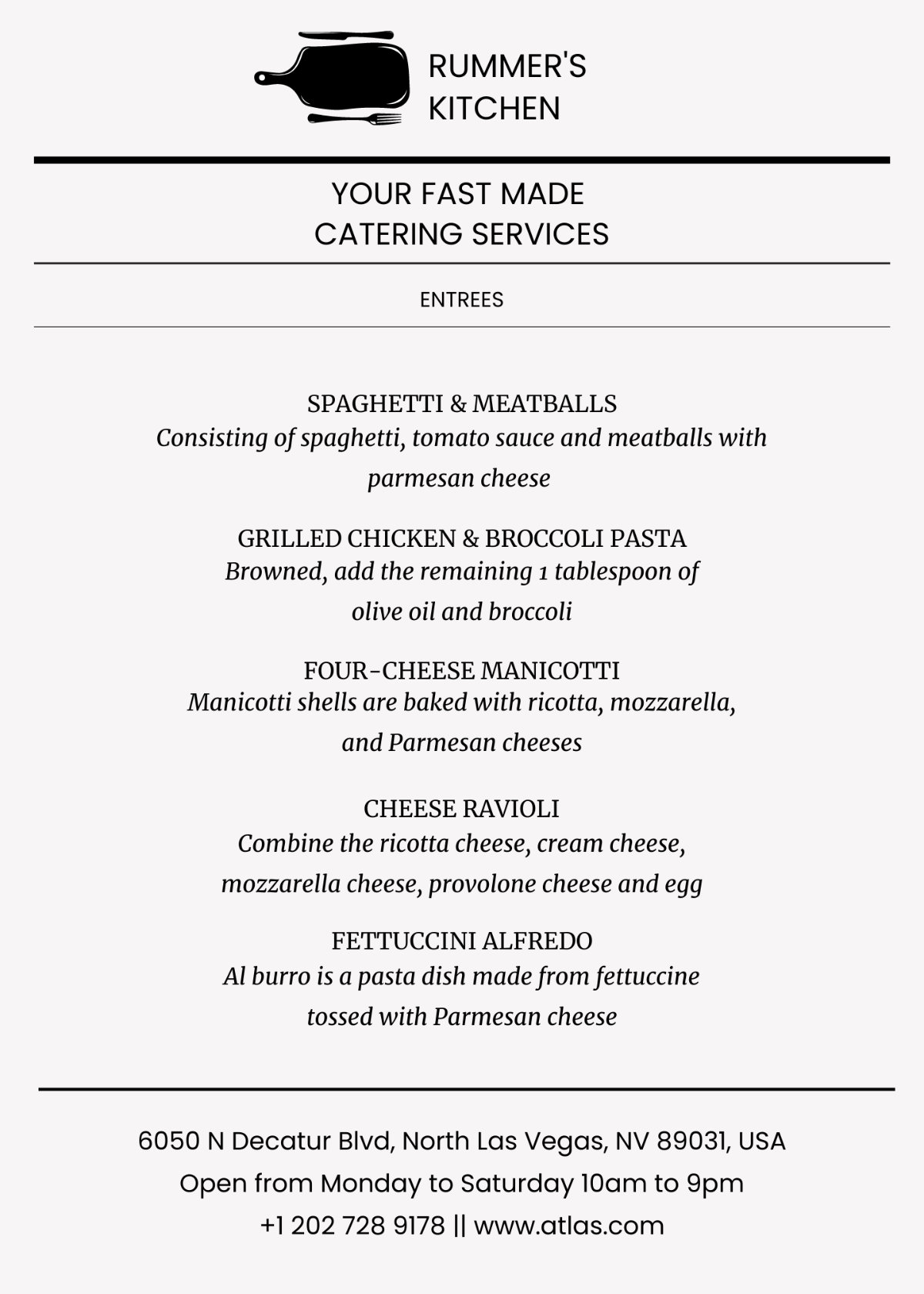 Birthday Dinner Menu Template Edit Online Download Example