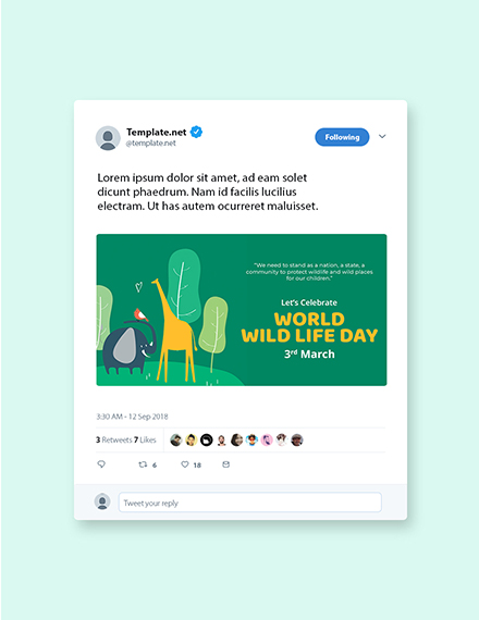 Free World Wild Life Day Tumblr Post Template - Download in PSD ...