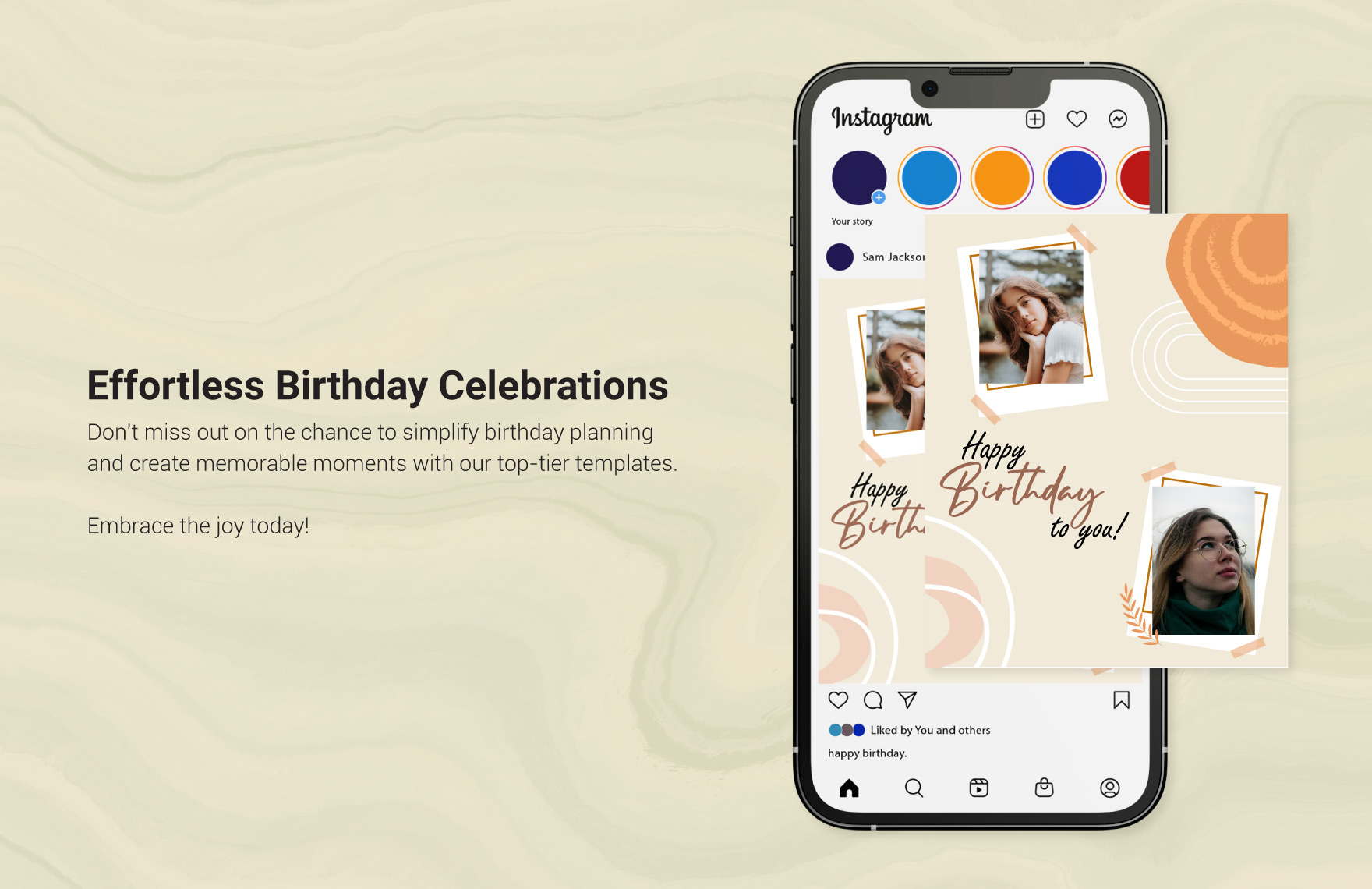Free Happy Birthday Instagram Template - Download in Word, PNG, JPEG ...