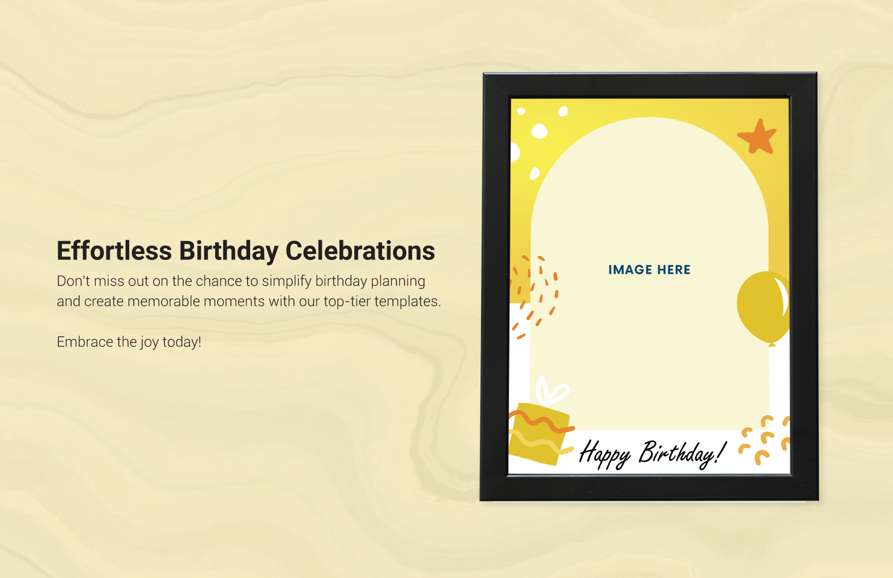 Free Happy Birthday Frame Template - Download in Word, PSD | Template.net