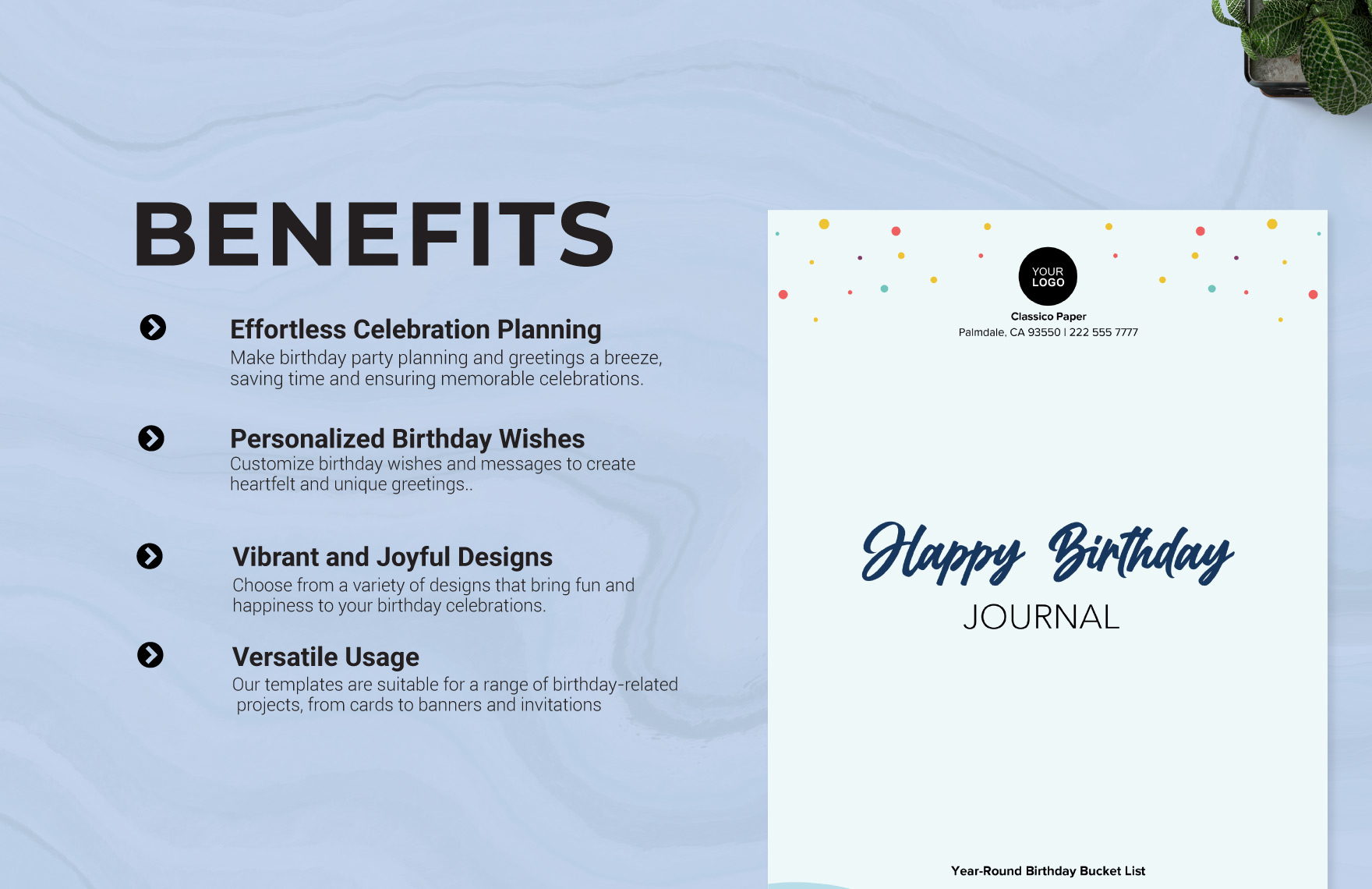 Happy Birthday Journal Template - Download in Word | Template.net