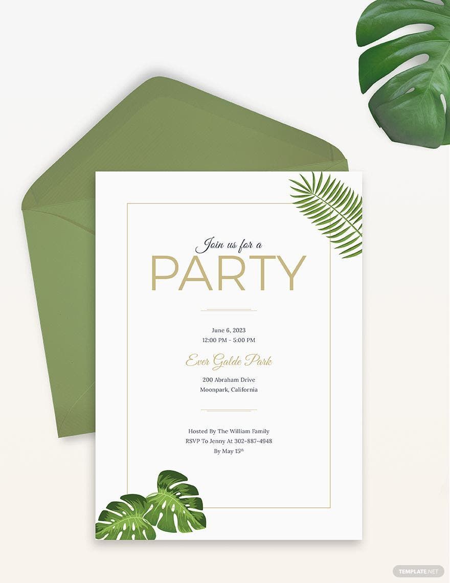 Garden Birthday Party Invitation Template Download In Word 