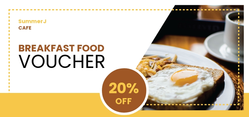 Fast Food Voucher Template in Illustrator, Word, Apple Pages, PSD ...