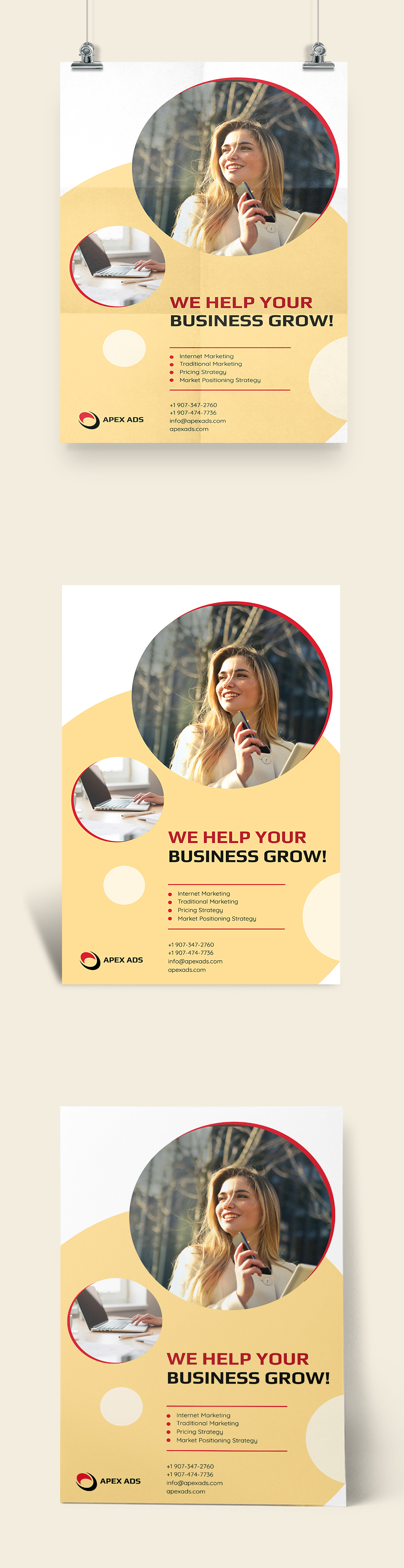 Advertising Agency Poster Template - Illustrator, PSD | Template.net