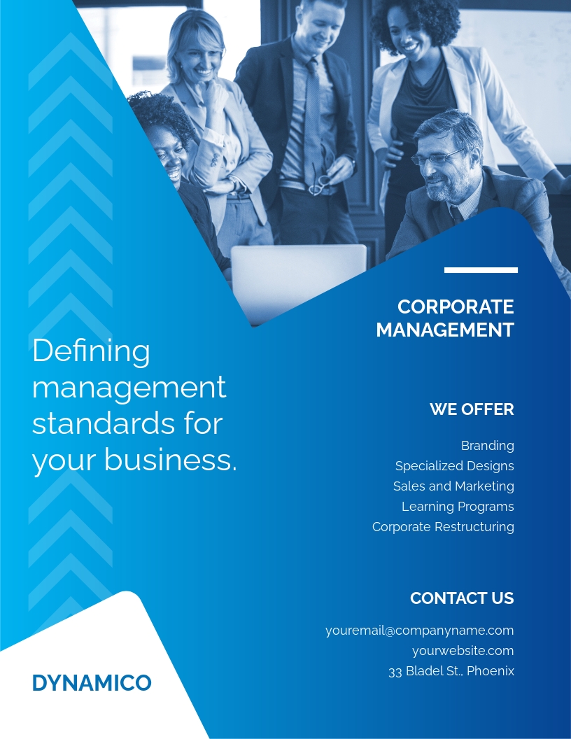 Corporate Management Flyer Template