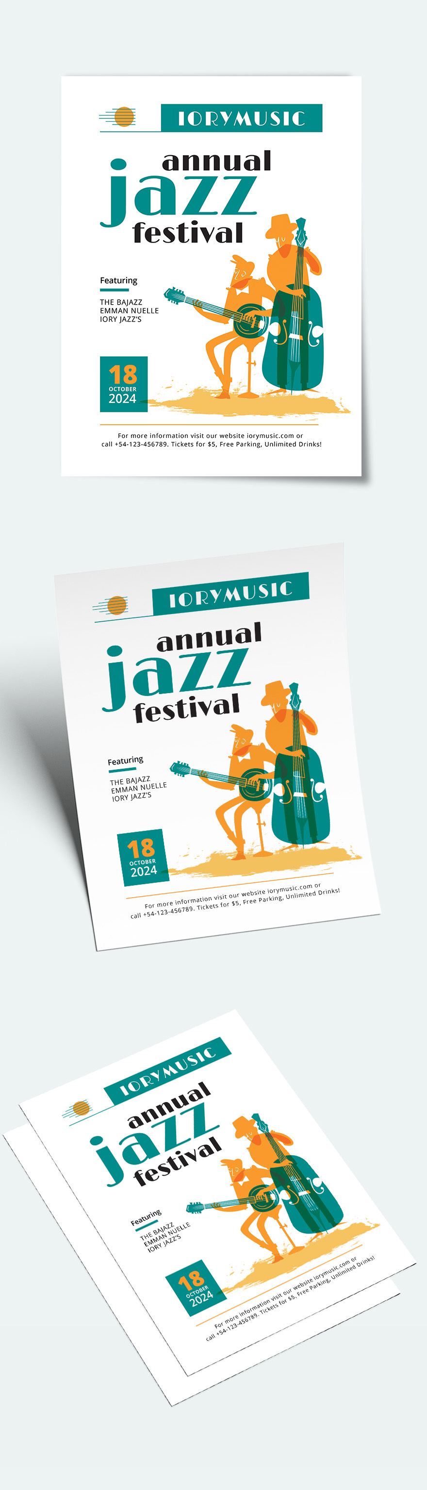 Music Event Flyer Template - Illustrator, Word, Apple Pages, PSD ...