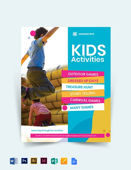 5+ FREE Kids Flyer Templates - Word (DOC) | PSD | Apple Pages ...